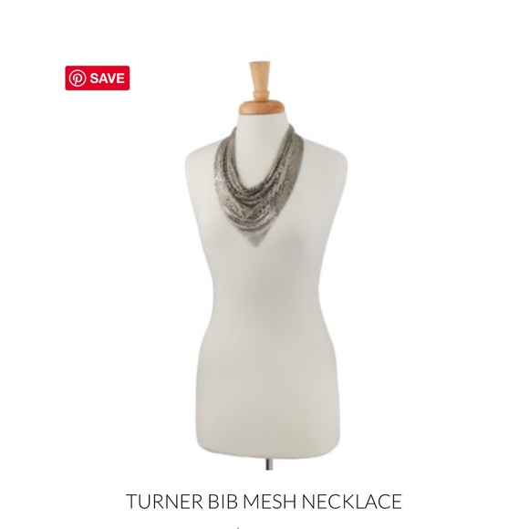 Jewelry | Vintage Metallic Bib Necklace Silver | Poshmark